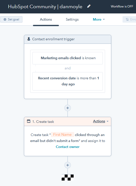 Solved: HubSpot Community - Workflow action: Assign a follow-up task to a sales rep whenever ...
