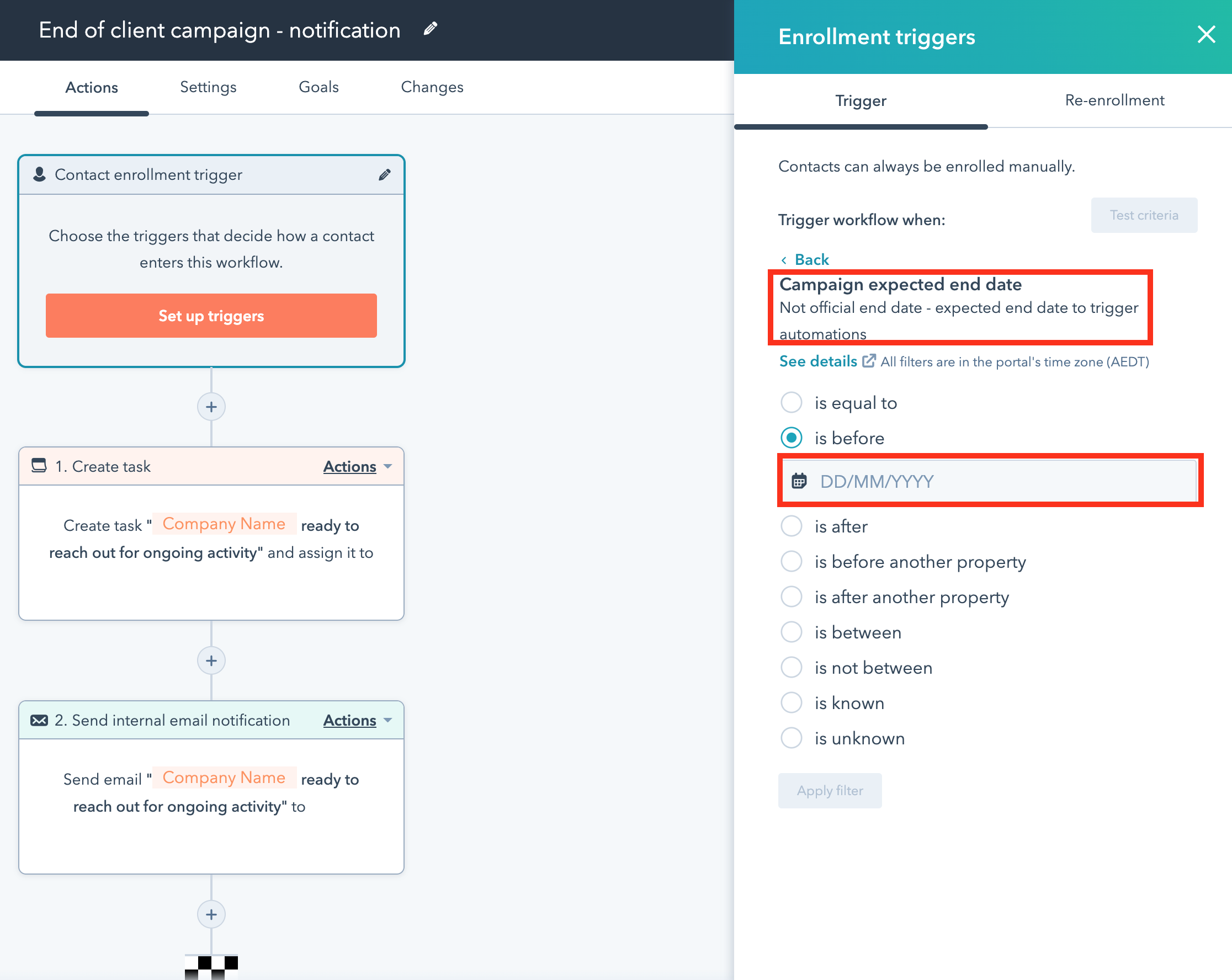 Solved: HubSpot Community - How to trigger a workflow based on a unique custom date field ...