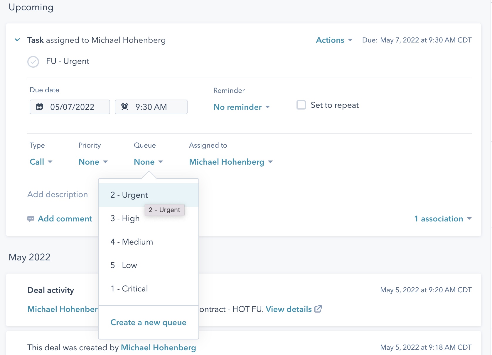HubSpot Community - Add "Task Queues" menu to Deal Stage automation workflows/ Picture tutorial ...
