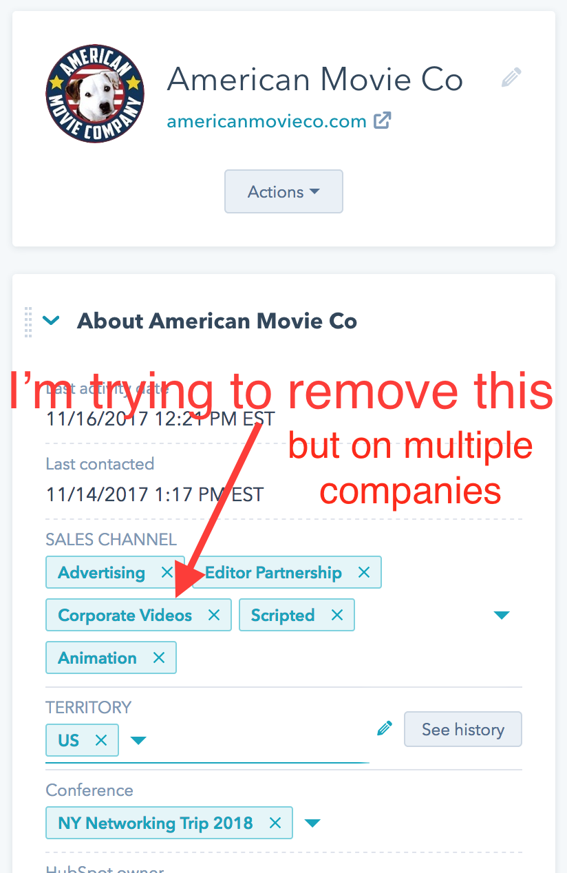 Solved Hubspot Community How To Remove Or Add A Checkbox Property From Multiple Companies
