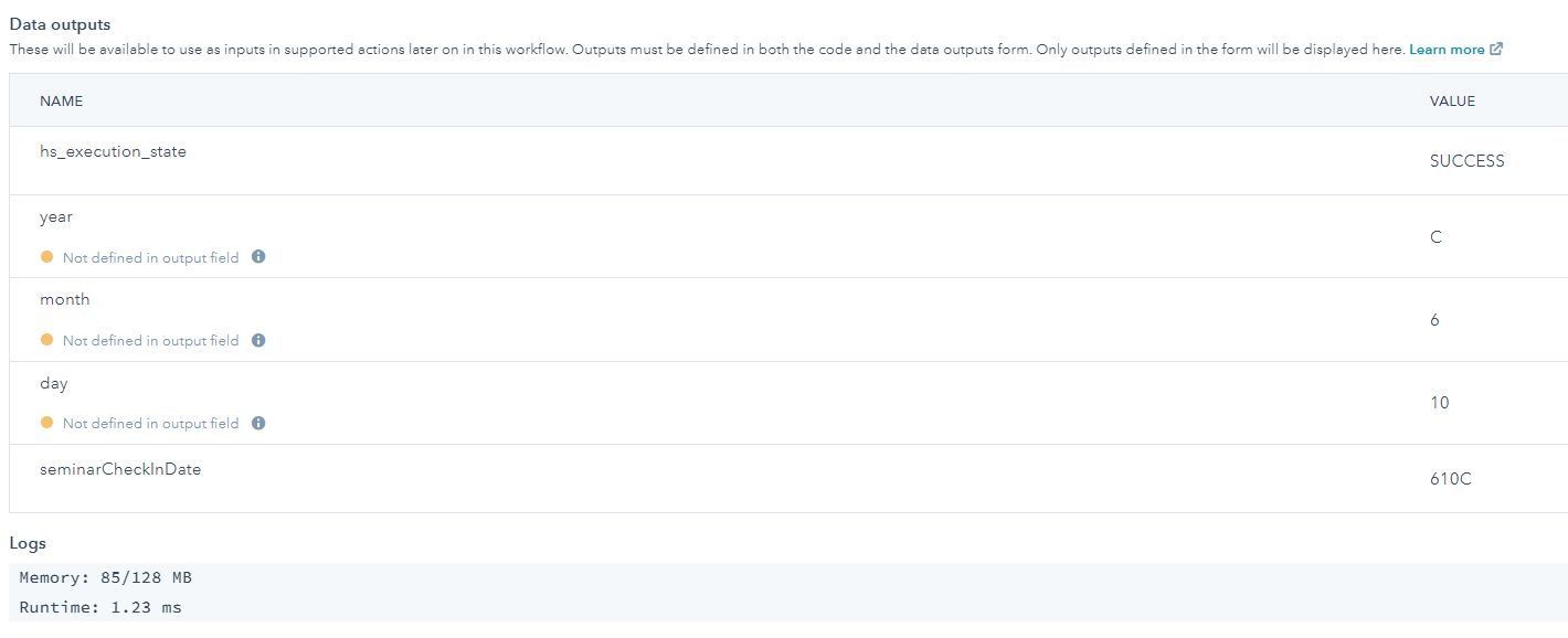 Solved Hubspot Community Workflow Custom Code With Enumeration Output Copy To Hubspot