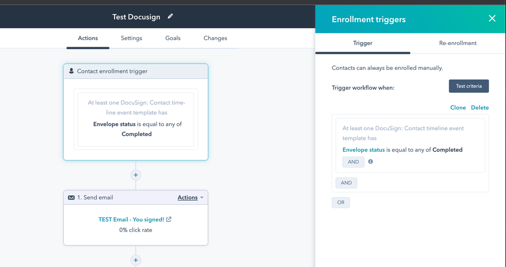 Solved: HubSpot Community - Docusign Workflow - trigger when document is signed? - HubSpot Community