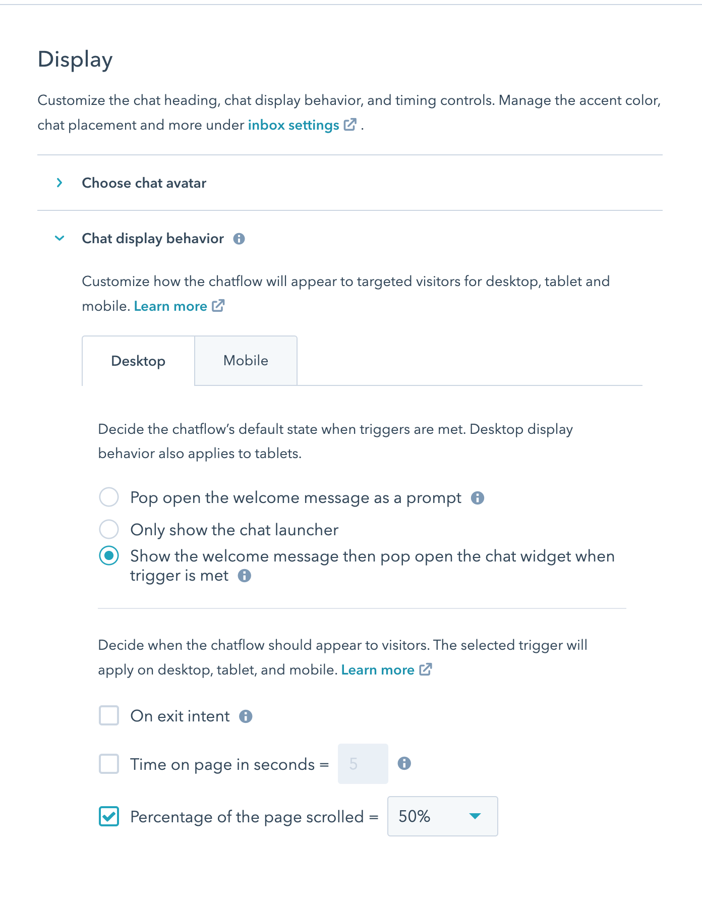 Solved Hubspot Community Chatbot Chat Display Behavior Doesnt Work Correctly Hubspot Community