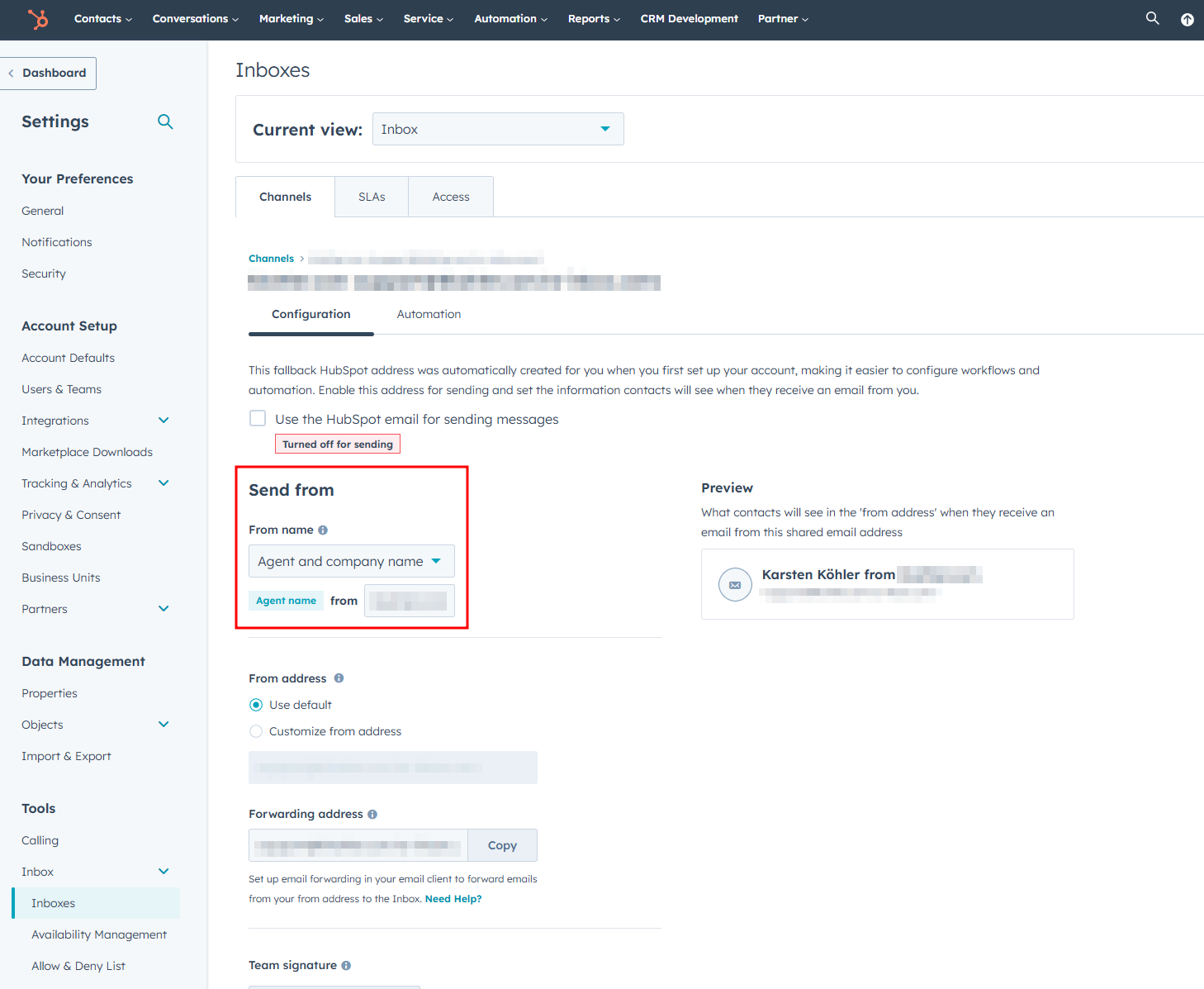 Solved: HubSpot Community - account name and send from address - HubSpot Community