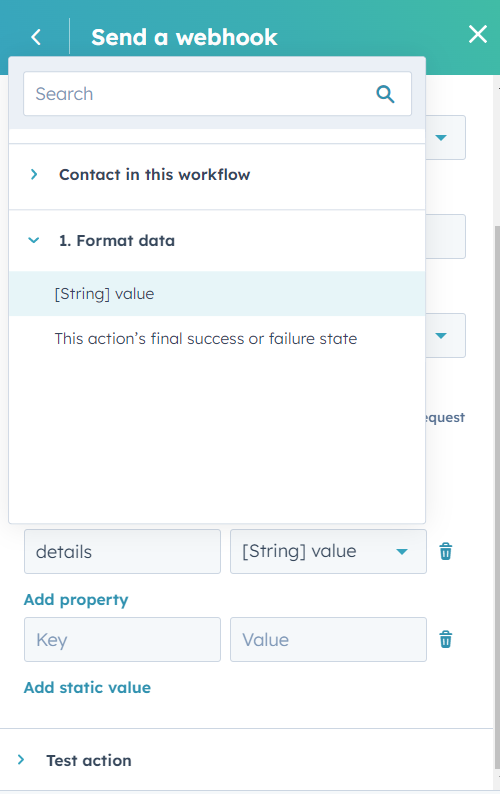 Solved Hubspot Community Workflow Webhooks With Nested Parameters