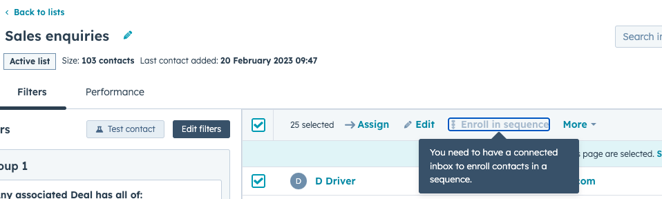 Solved: HubSpot Community - Enrolling deals into sequences - HubSpot Community