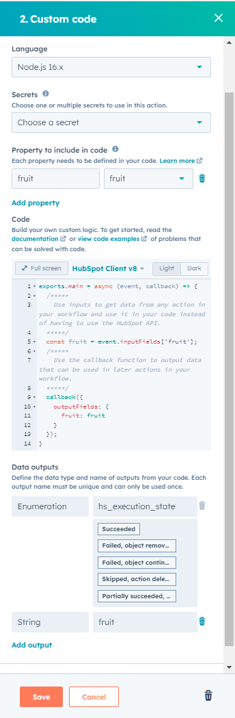 HubSpot Community - Workflows: Passing variables from webhook (GET) to custom code not working ...