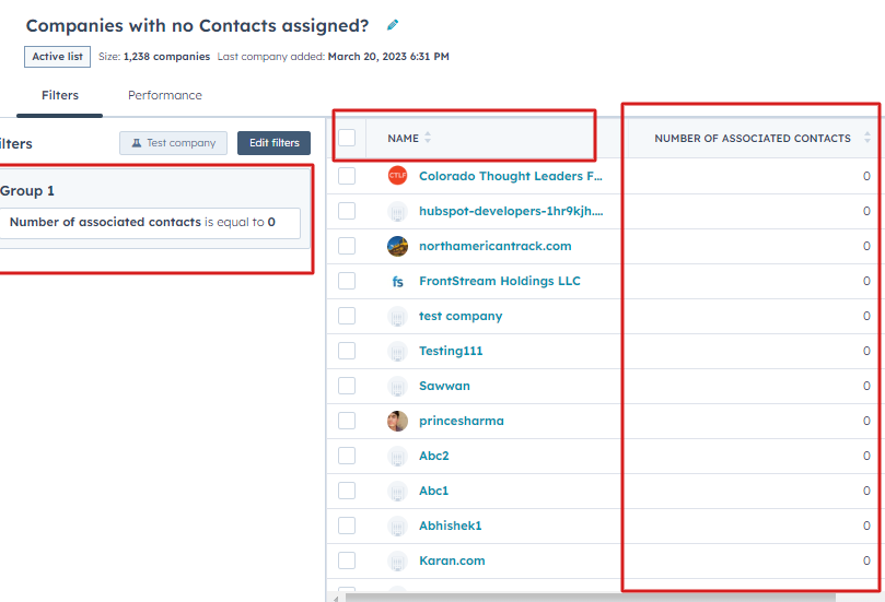 Solved: HubSpot Community - How can I create create an Active List that shows Companies with no ...