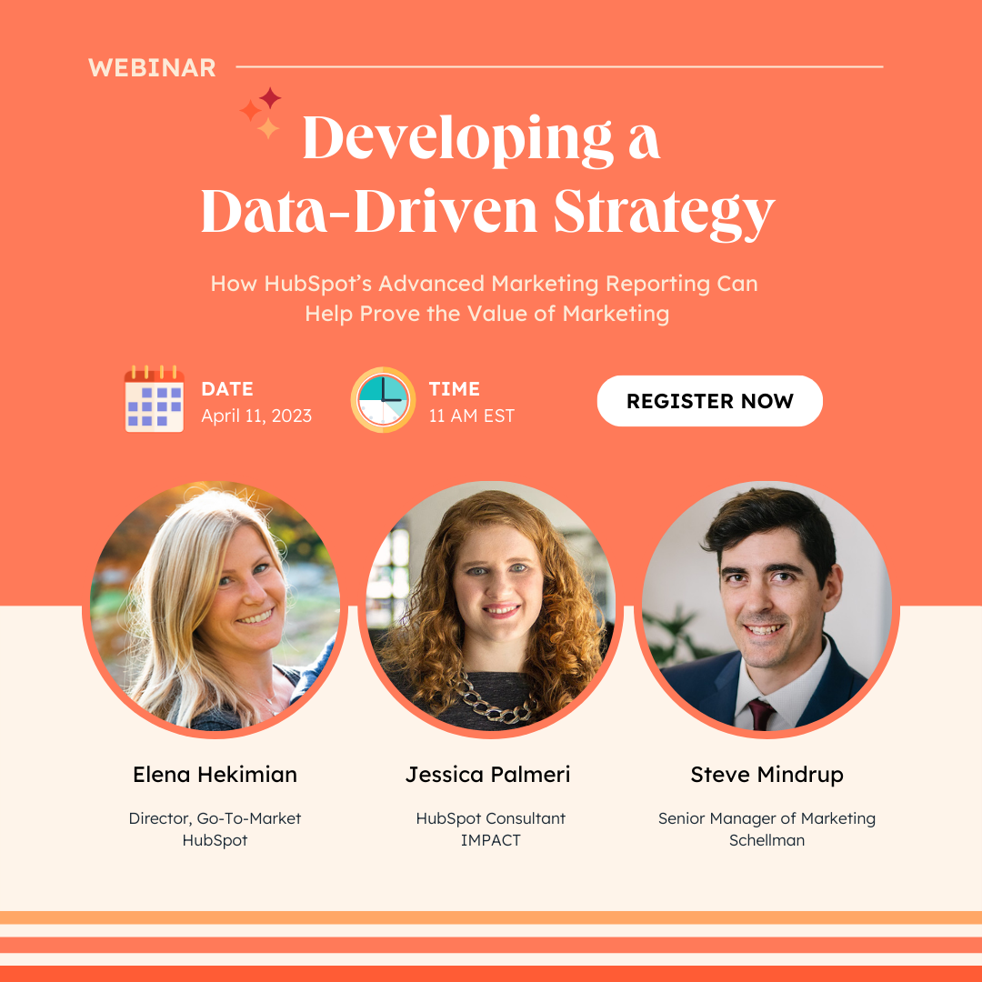 HubSpot Community - Webinar | Developing a Data-Driven Strategy - HubSpot Community