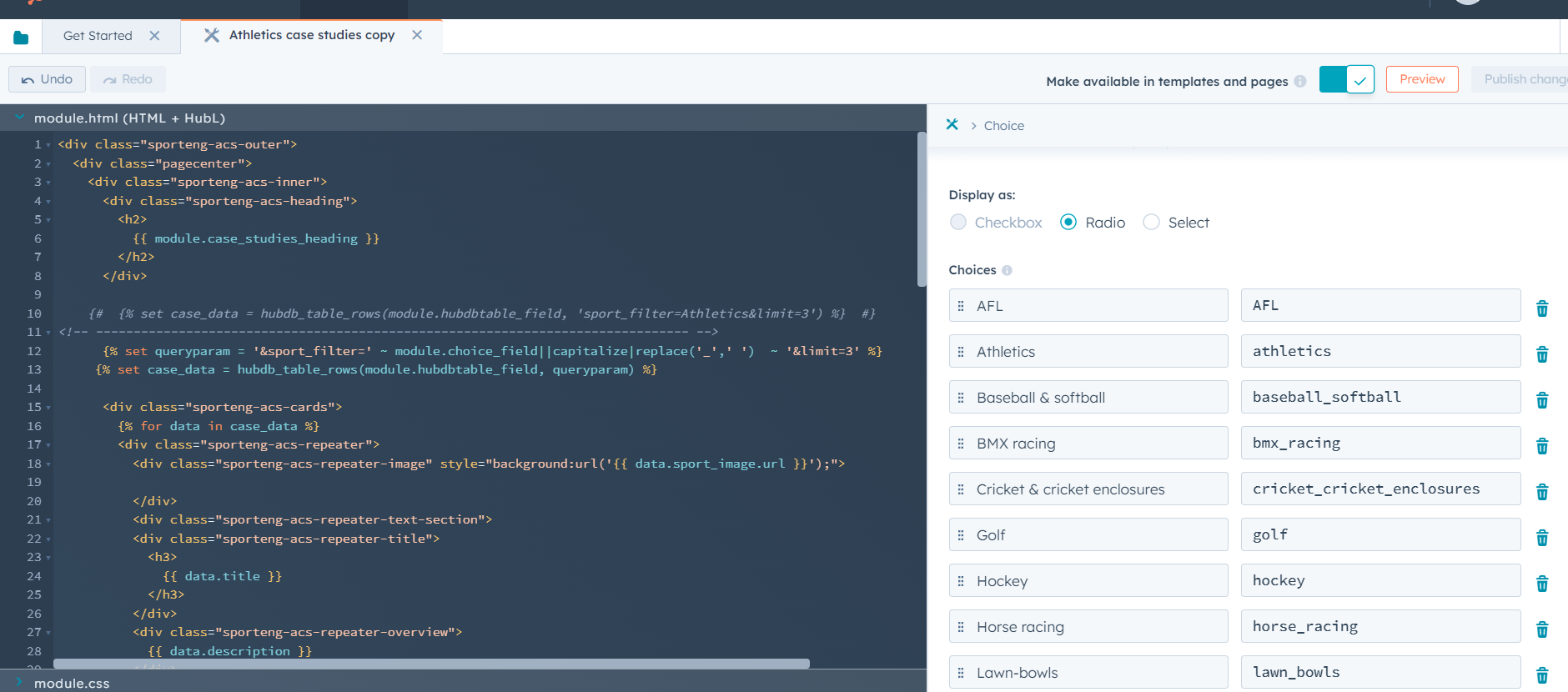 Solved: HubSpot Community - How to combine the hubdb and selection field - HubSpot Community