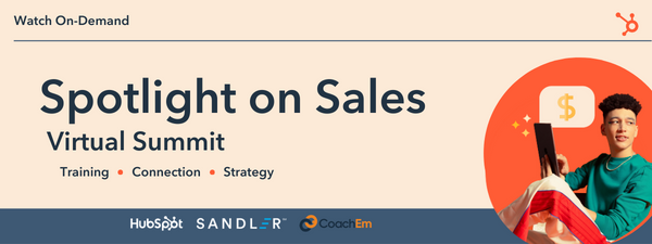 HubSpot Community - Watch On-Demand: Spotlight on Sales Virtual Summit ...
