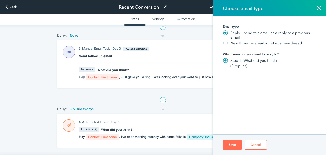 HubSpot Community - Threading individual emails in sequence - HubSpot ...