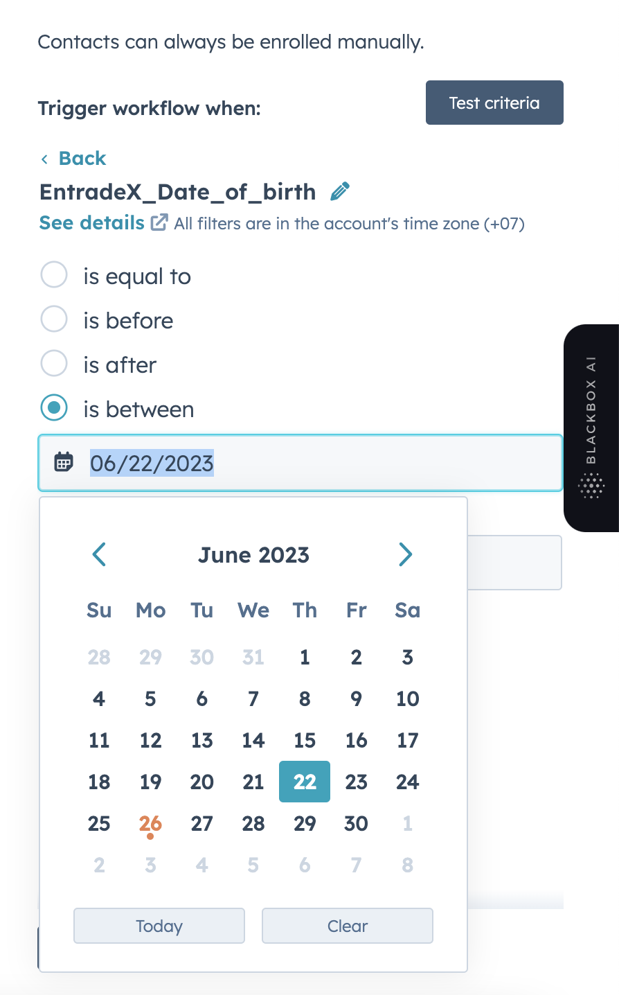 Solved: HubSpot Community - How to set conditions based on a contact date property but just use ...