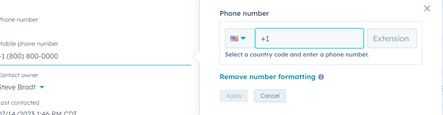 Solved: HubSpot Community - Unable to delete phone number - HubSpot Community