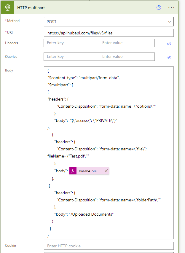 Solved: HubSpot Community - Uploading a file using Power Automate ...