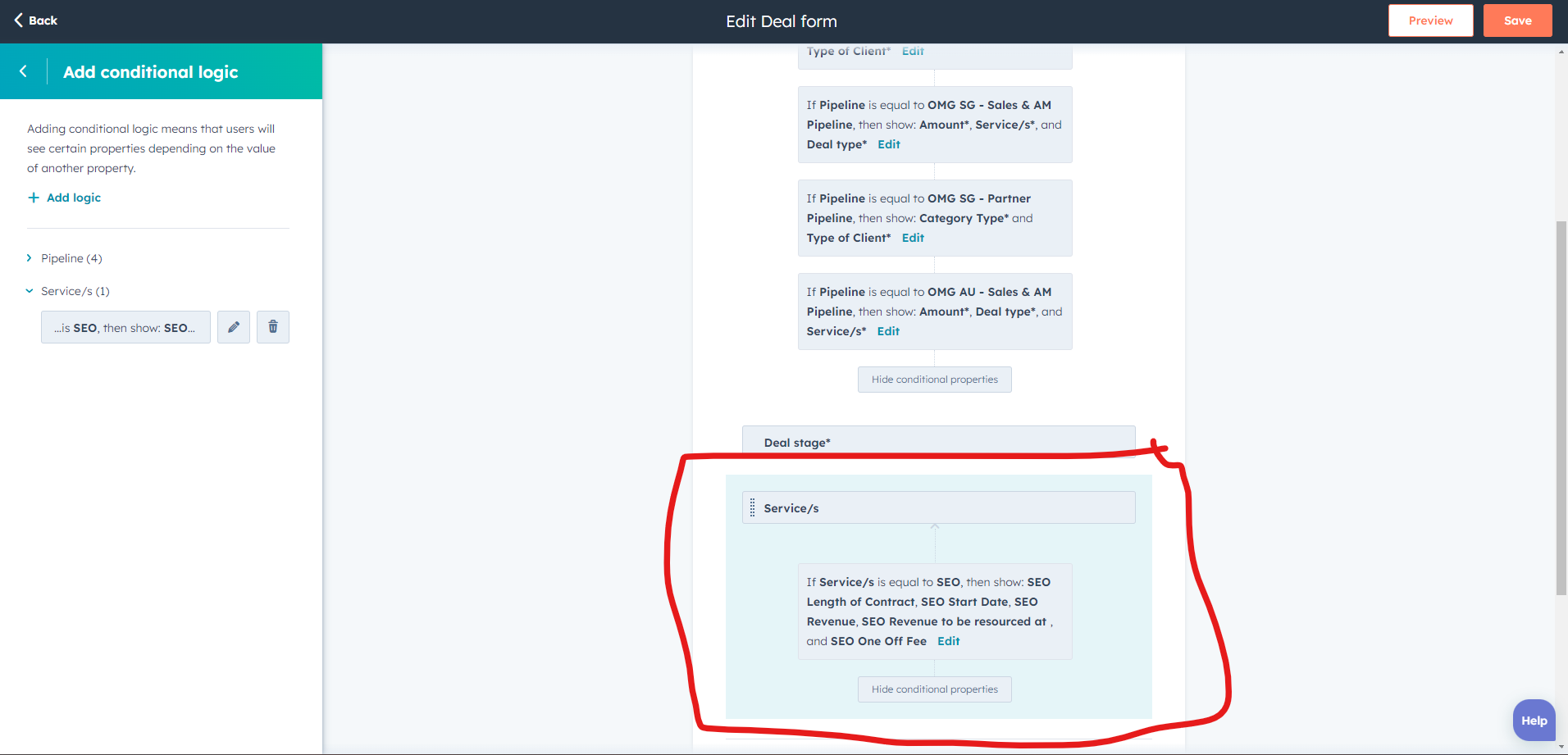 HubSpot Community - Deals - Custom Property Conditional Logic WITHIN Deal Stage Conditional ...